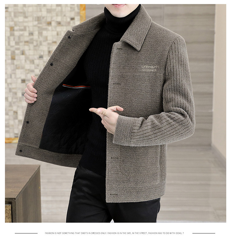 高品质秋冬金貂绒毛呢大衣休闲夹克加绒加厚棉服外套79906-P130_星座217XZ217217-79906 - 杭州女装网