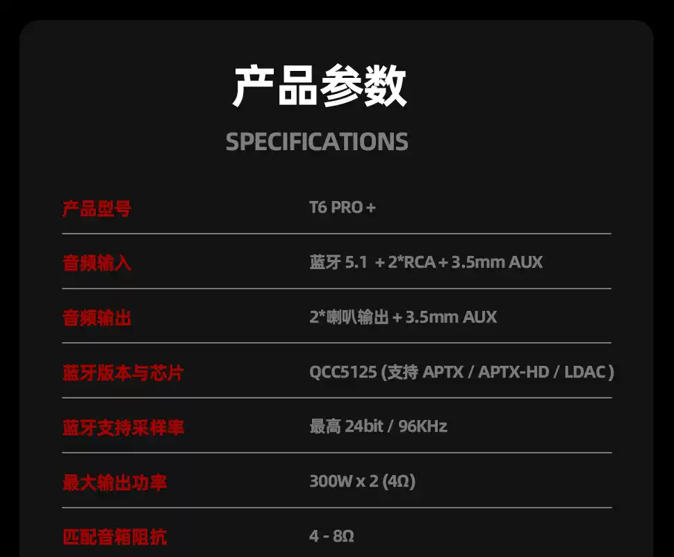 多客T6 PRO 膽機功放 Douk Audio 藍牙合併式 300W大功率