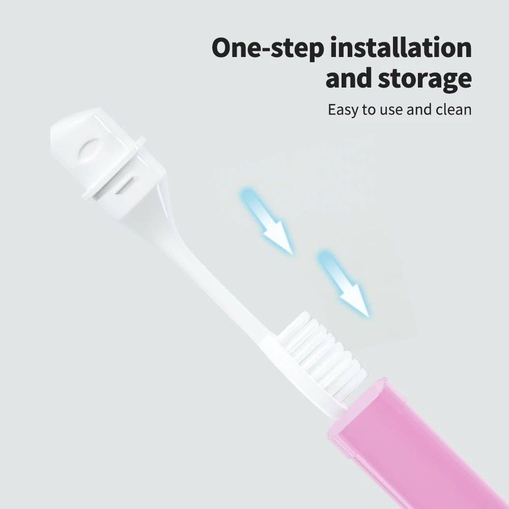 Mini Travel Toothbrush Foldable Portable Small Dental Brush：旅行必备的口腔清洁神器 ...