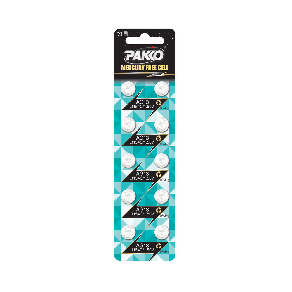 PAKKO AG13 LR44 button battery L1154 Electronic toy WATCH Digital video ...