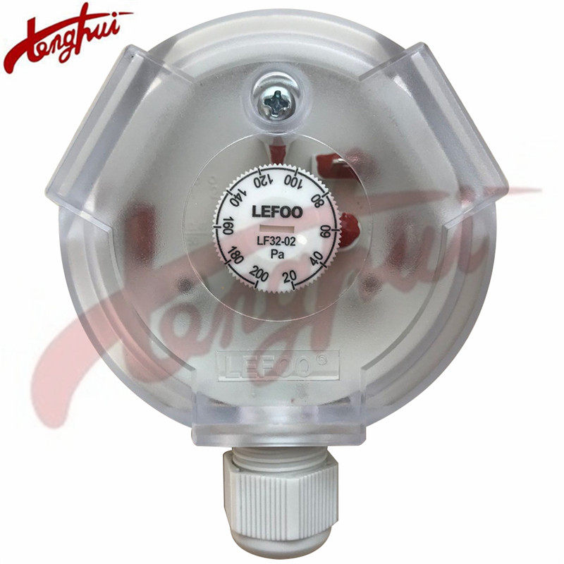 [USD 21.61] LEFOO Lectra LF32-02 20-200pa differential pressure switch wind pressure switch air ...