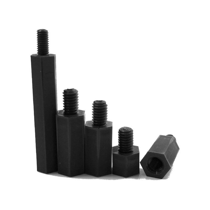 Single head nylon column hexagonal isolation column stud insulation ...
