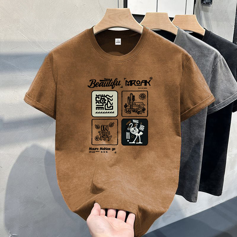 Summer essential! relaxed fit, trendy short-sleeve printed top 🌞 👖