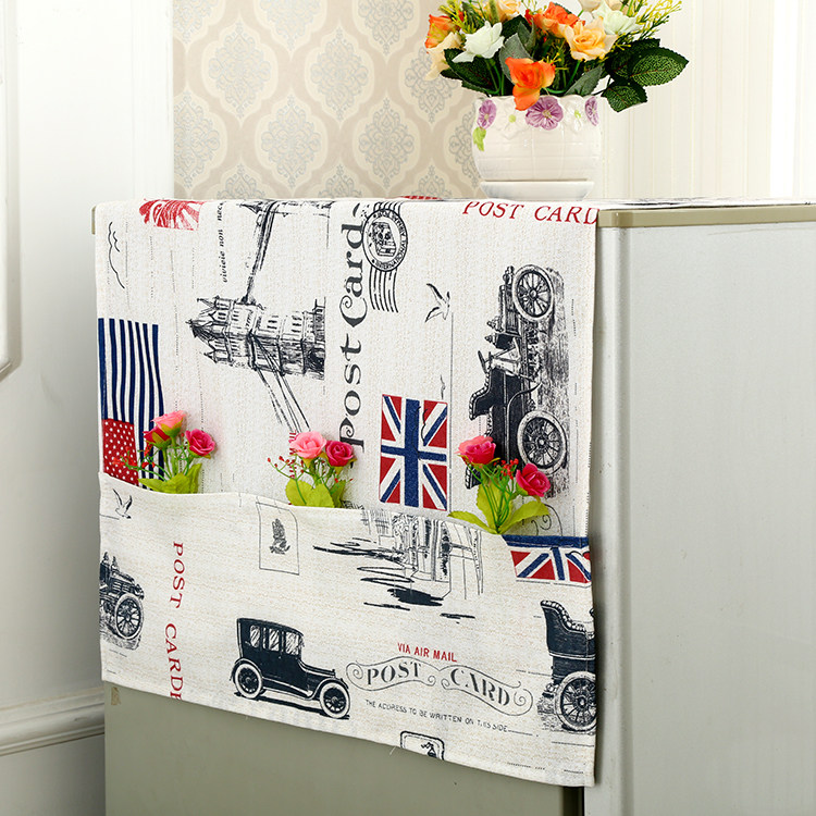 Buy Refrigerator cover towel refrigerator dust cover fridge towel bag ...