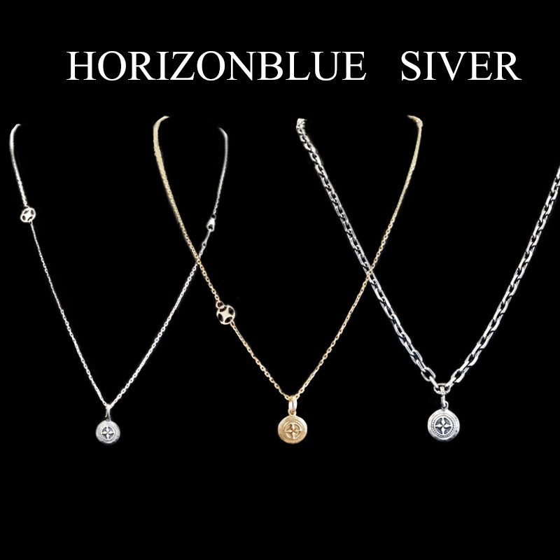 HORIZONBLUE SIVER十圆形十字架银饼项链925银男女个性潮流吊坠：潮流与信仰的完美融合 -银饰吊坠-淘宝百科网
