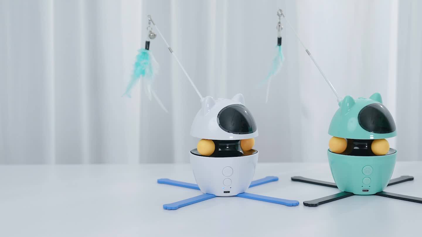 Custom Automated Electron Cat Interact Motorised Laser Teaser Toy ...