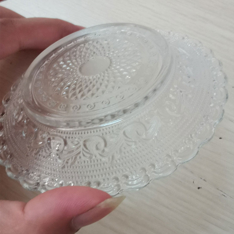 Small Glass Dish European Style Sauce Dish Creative Transparent Dip ...