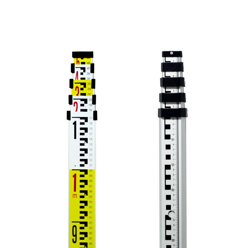 Thickened aluminum alloy 5 meters 7 meters tower ruler level telescopic ...