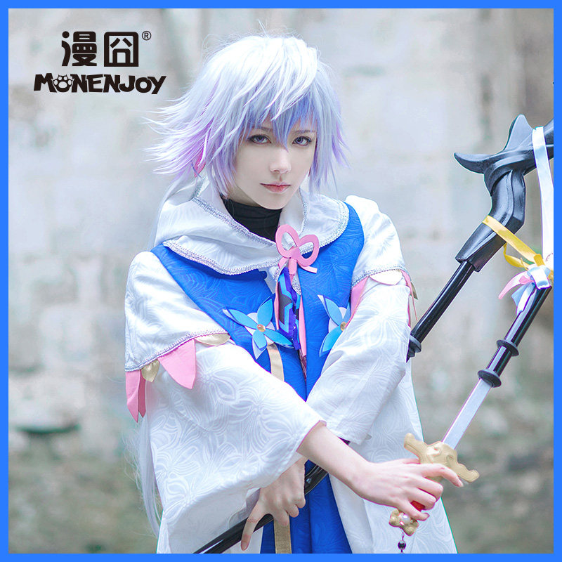 (Marvel) FGO Fate Grand Order Merlin Flower Magic Cos wig spot