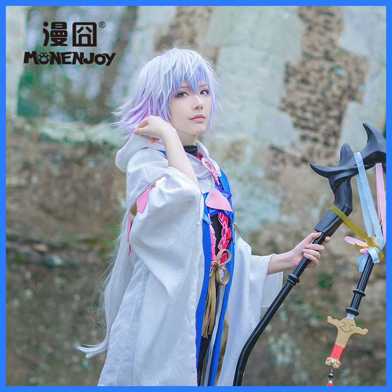 (Marvel) FGO Fate Grand Order Merlin Flower Magic Cos wig spot