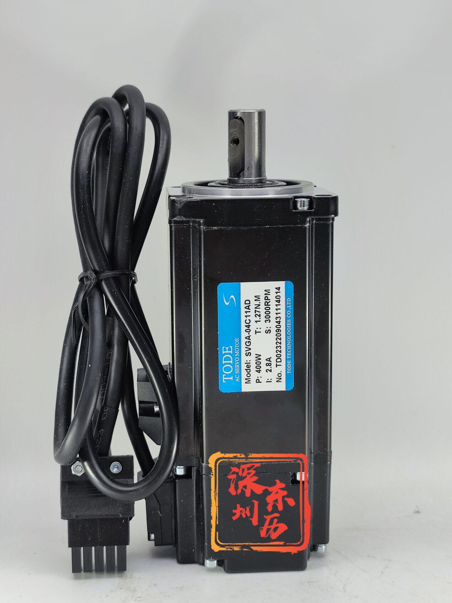 TODE AC SERVO MOTOR拓达电机SVGA-04C11AD 400W 1.27N.M S300PRM