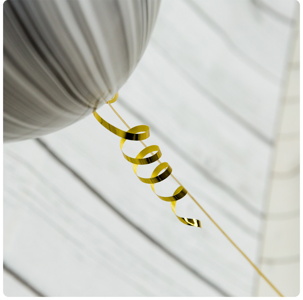 Small roll balloon ribbon balloon rope laser brushed tether tie with ...