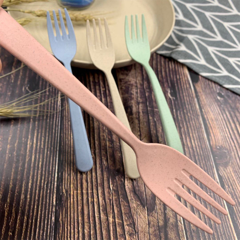 Fruit fork wheat straw plastic fork, a new choice for green life ...
