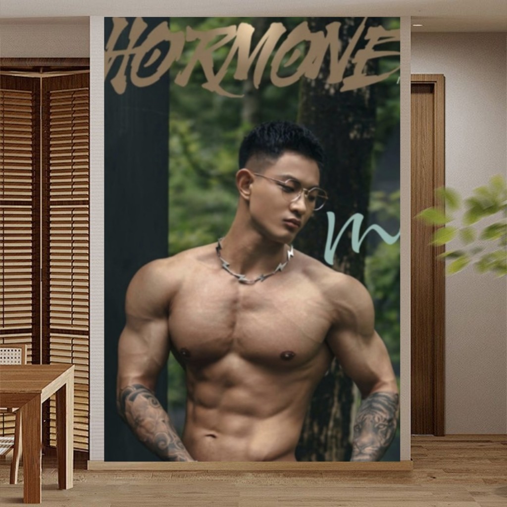 任壬 HORMONE 20A黑皮狼狗男生帅哥腹肌性感肌肉健美写真画册海报