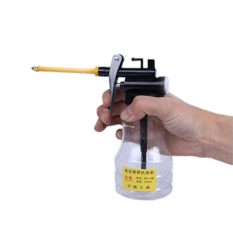 [USD 11.59] High-pressure oil tank transparent oil gun 250ml nozle ...