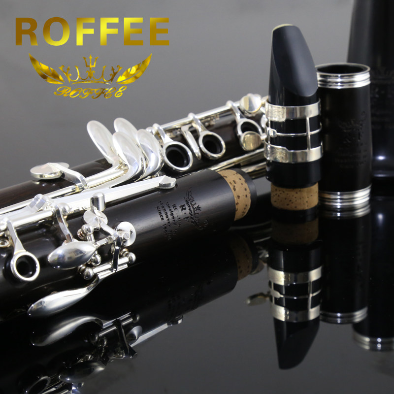 德國ROFFEE羅菲單簧管經典106樂團專用樂器演奏級黑管烏木降B調