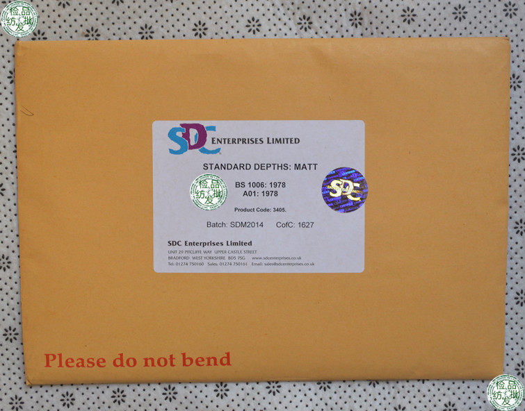 SDC Standard Depths SDC Standard color depth card SDC Color card SDC ...