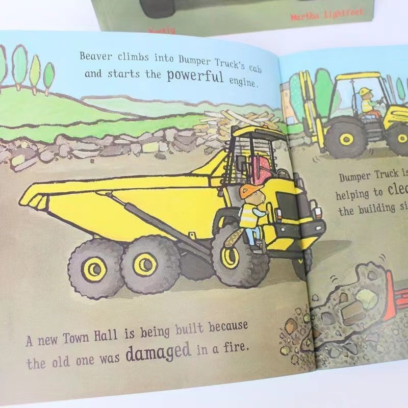 busy wheels 忙碌的车轮子8册 英文儿童亲子绘本英语故事书点读版-阿里巴巴