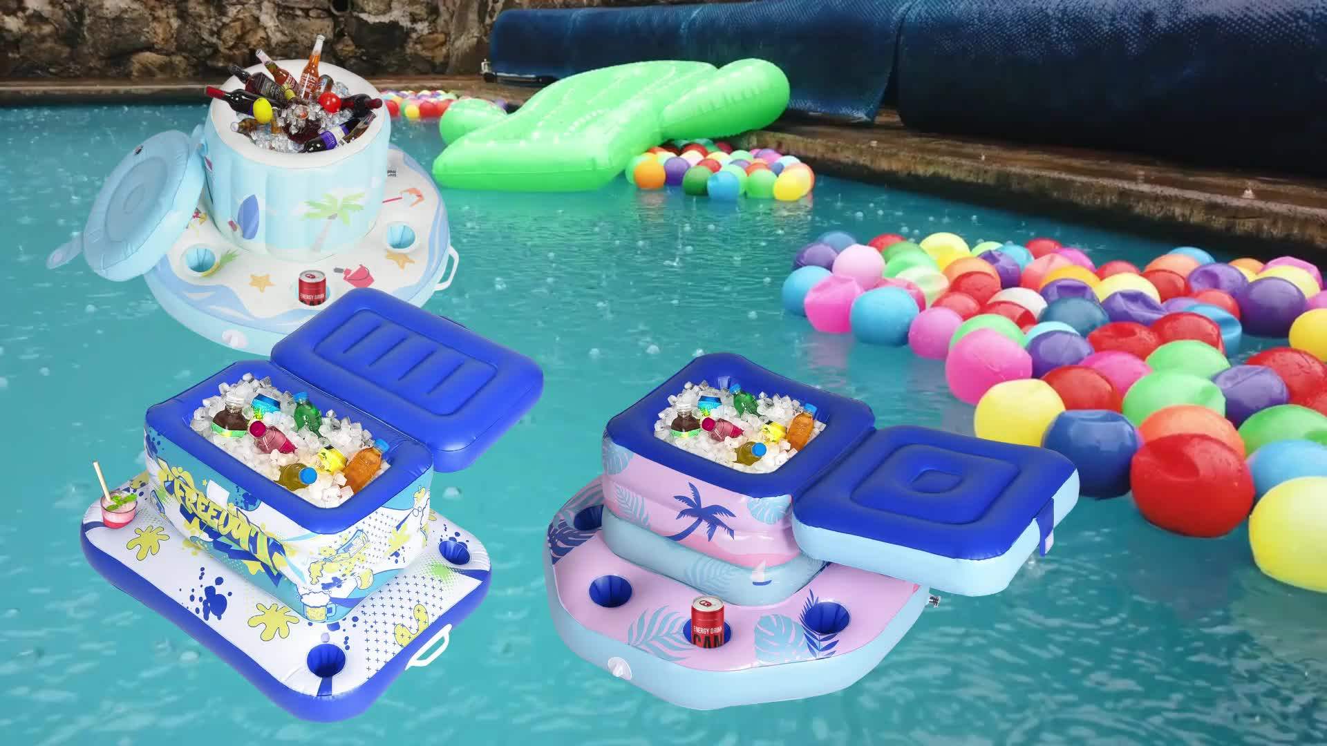 Custom Modern Design Pvc Bottle Shape Inflatable Ice Cooler Inflatable ...