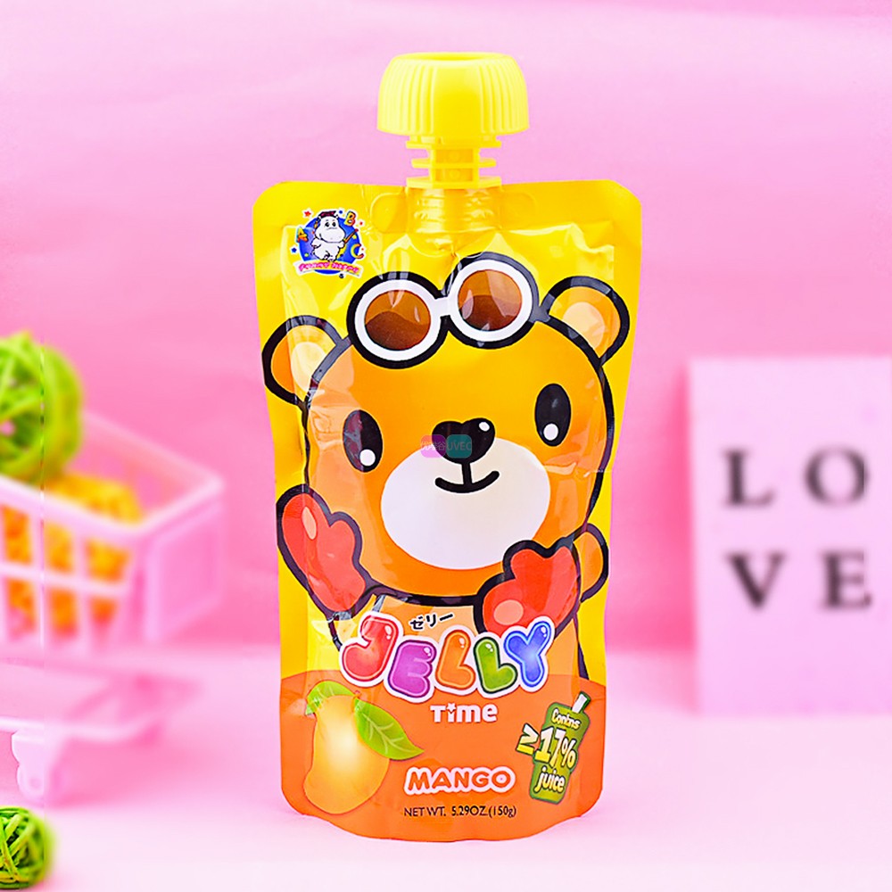 马来西亚原装进口吸吸果冻零食 ABC酸奶味草莓芒果150gx3袋装-Taobao