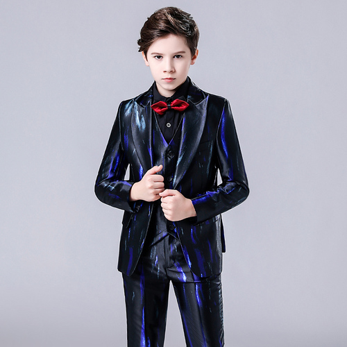 Boy dress suit British suit children's singer host performance suit ...