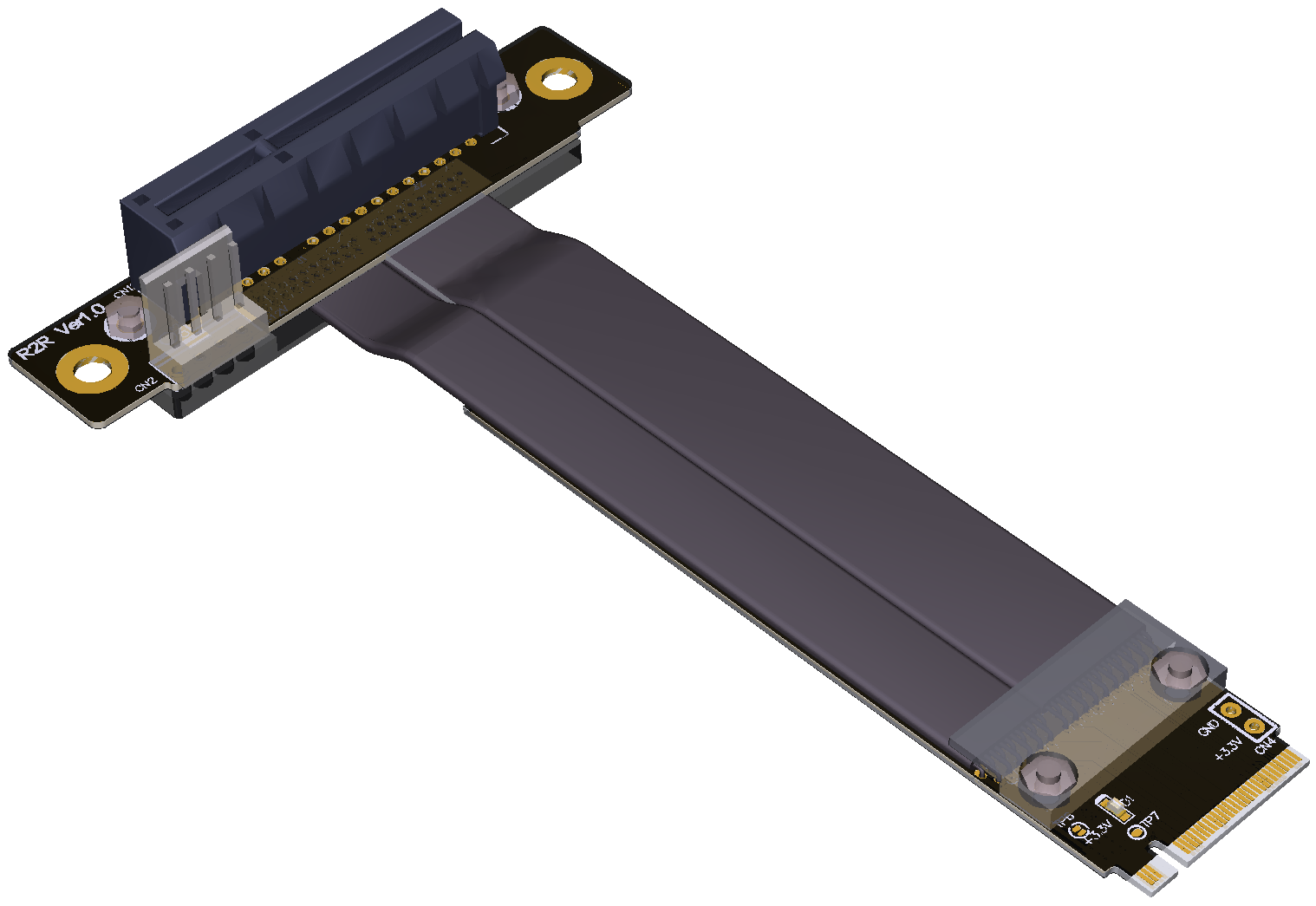 [USD 18.95] M 2 NGFF NVMe extension cable custom adapter PCIE x4 x8 pci ...