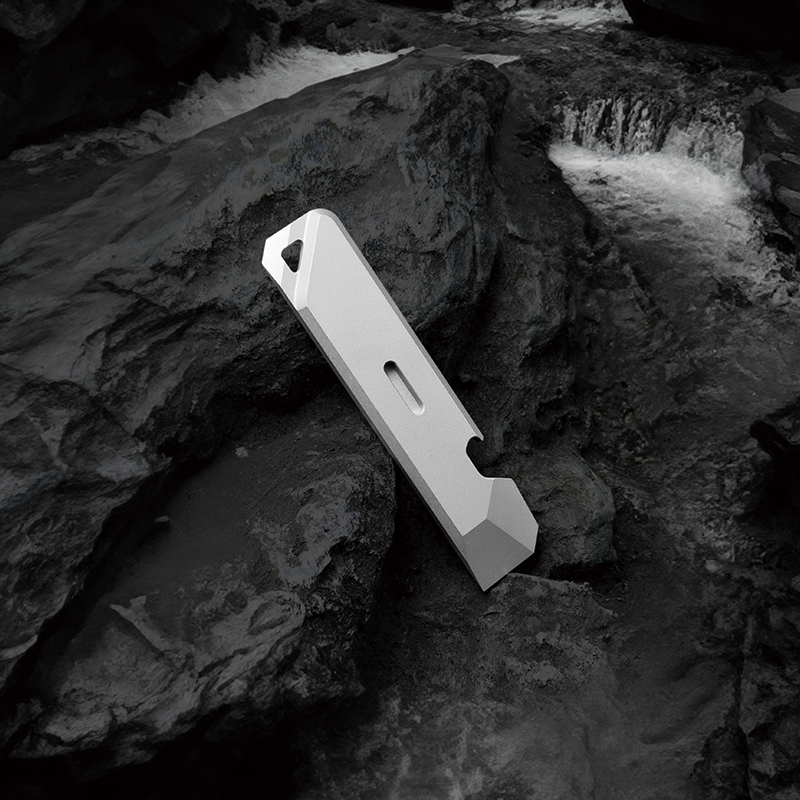 EDC multi-function small crowbar titanium alloy crowbar cool bar opener ...