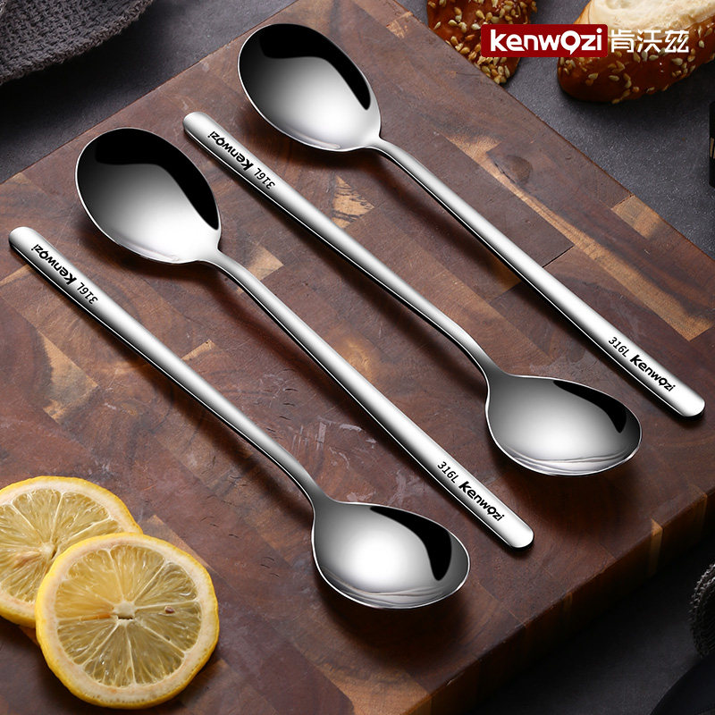 304 stainless steel 316 spoon household eating spoon spoon spoon Korean ...