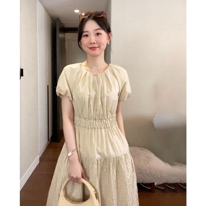 Tea break french design waist slimming dress: 👗 Summer goddess style ...