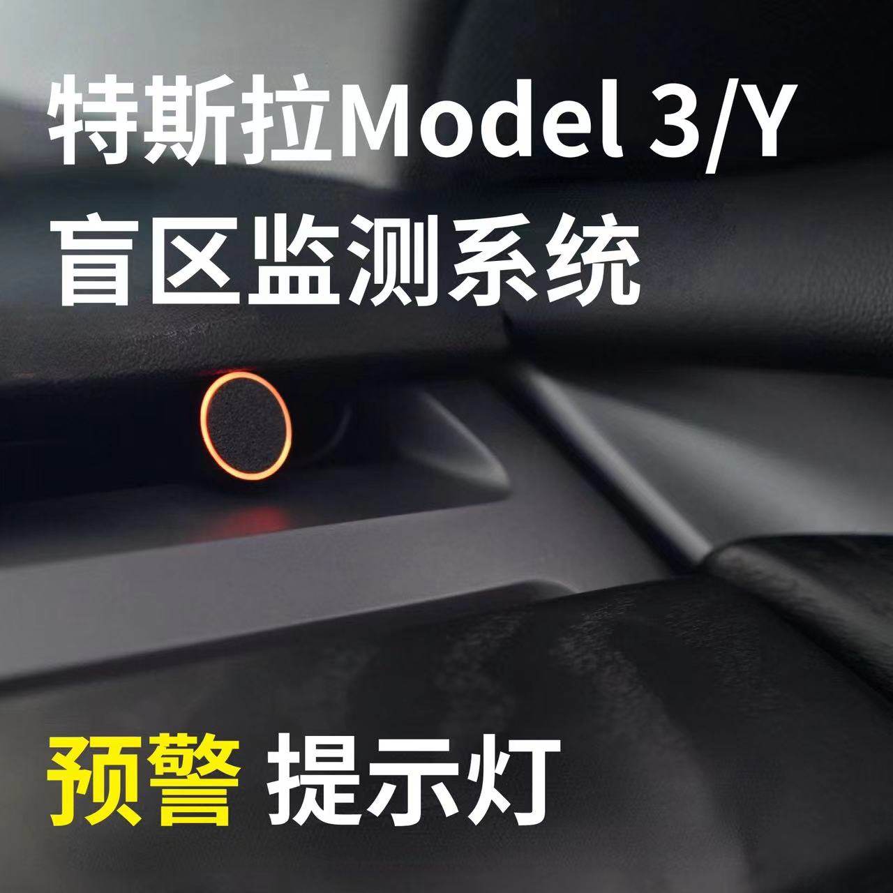 Tesla model 3/y blind spot reminder security warning system: say ...