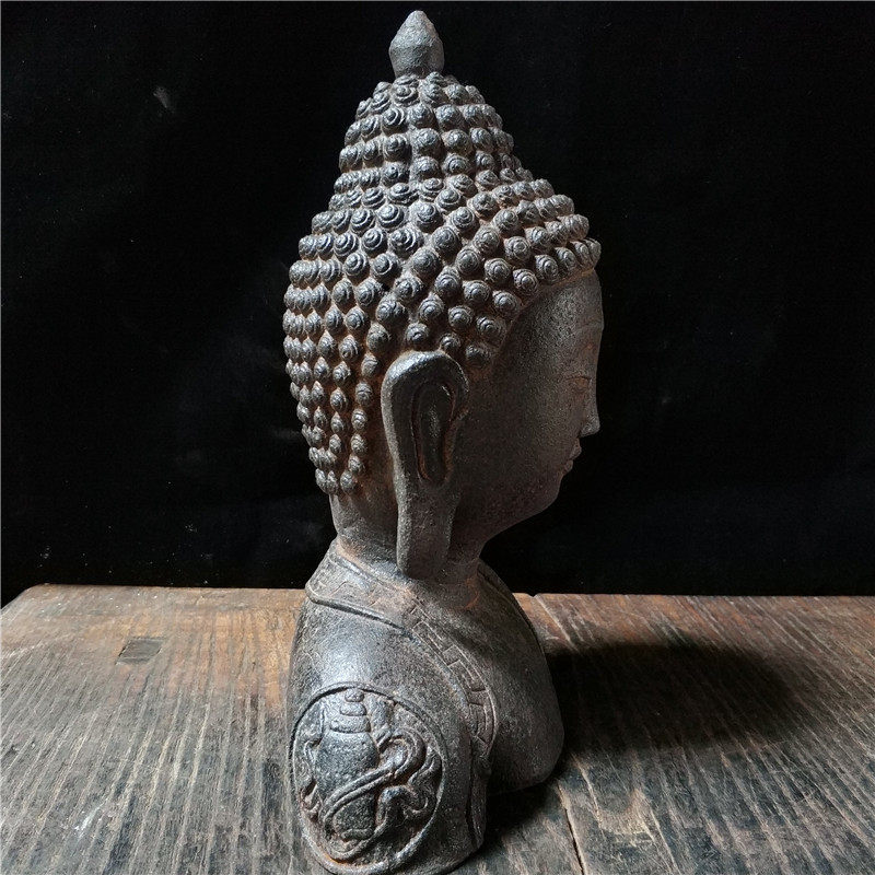 [USD 80.54] Old Iron Buddha Statue Buddha Statue Buddha Statue ...