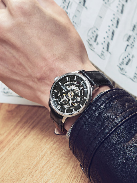 Shanghai Diamond Watch Men's Automatic Mechanical Watch Double-sided ...