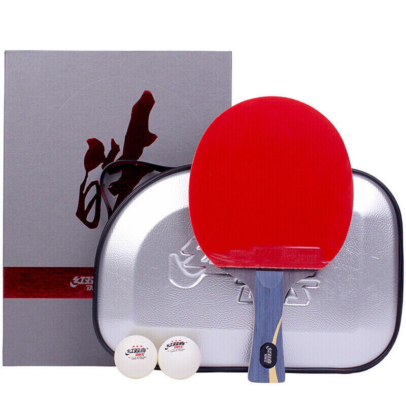 [USD 418.79] Red Double Happy Table Tennis Racquet Manga Hao Gift Box ...