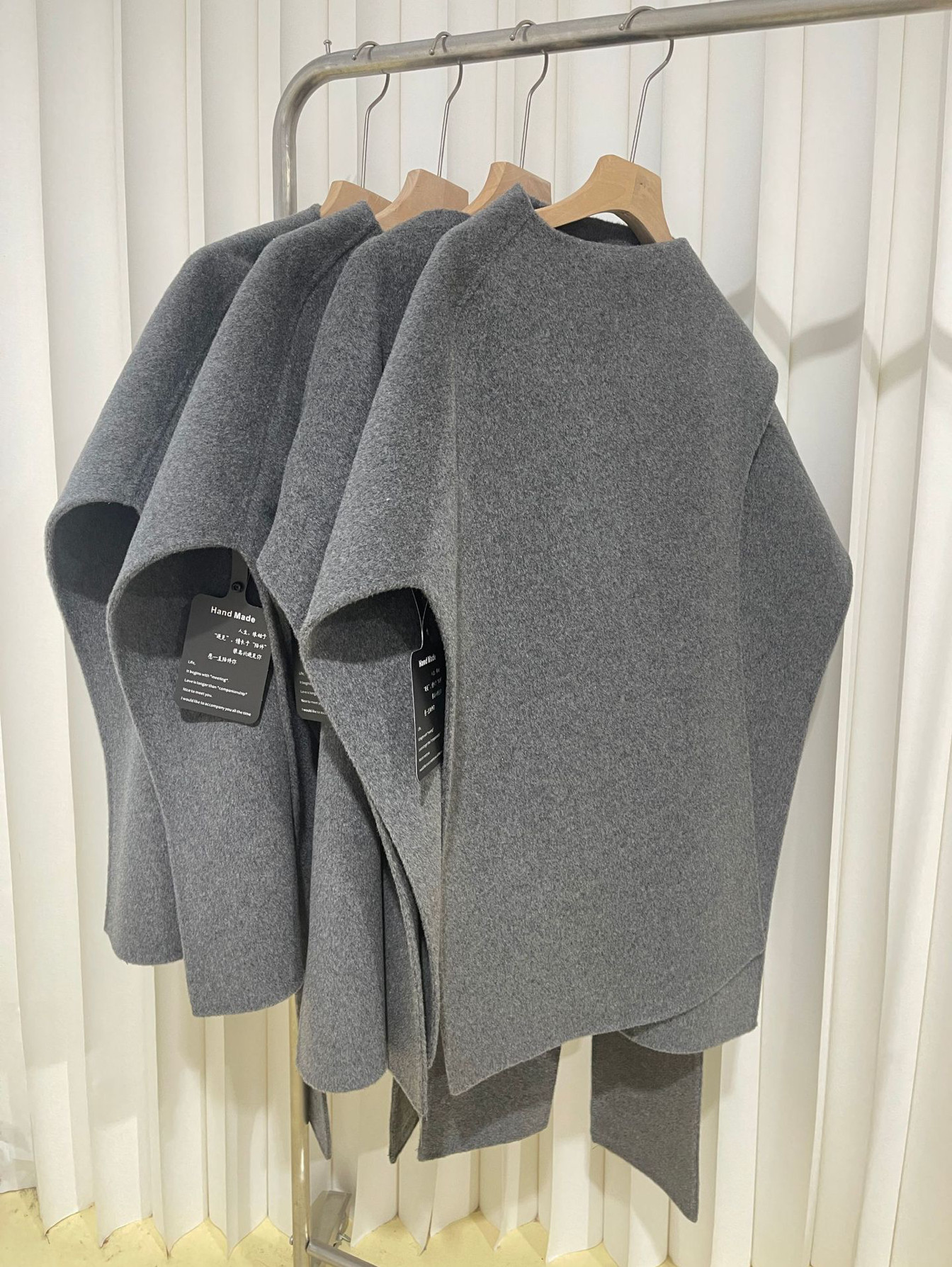 Cos Cape Coat Double-sided Cashmere Woolen Cloth Shawl Irregular Niche ...