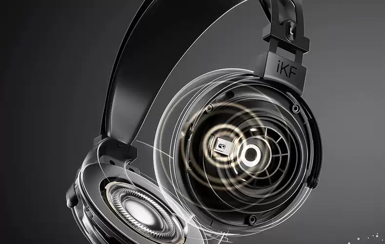 iKF VP7頭戴式大動圈監聽耳機封閉式高解析HiFi電競遊戲有線電腦