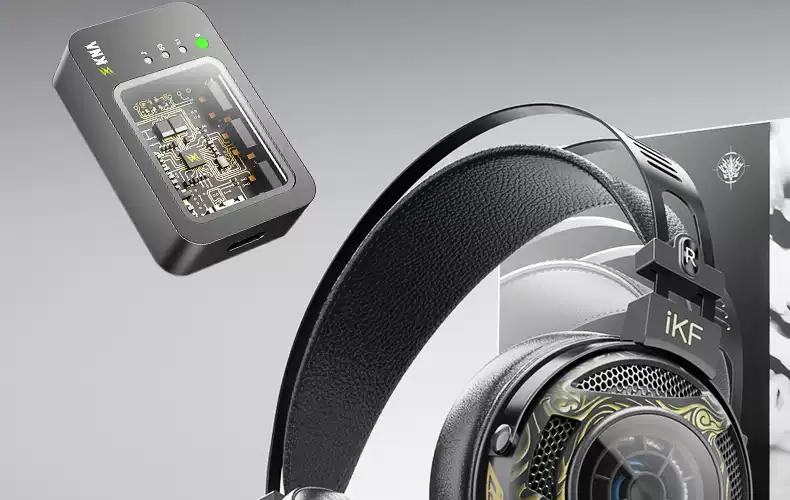 iKF VP7头戴式大动圈监听耳机封闭式高解析HiFi电竞游戏有线电脑