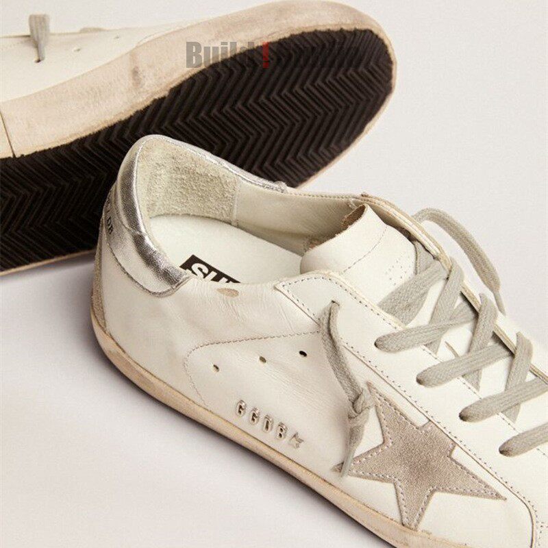 Custom Superstar vintage dirty shoes women's interior height casual old ...