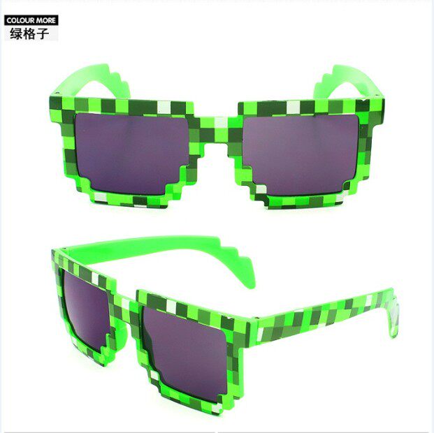 [USD 9.23] Minecraft My World Around Sunglasses Sunglasses Pixel Fear ...