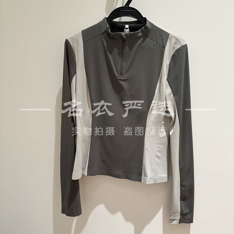 UPON PRO 國內專櫃正品代購25秋立領套頭拼接上衣U1FZ40281 880