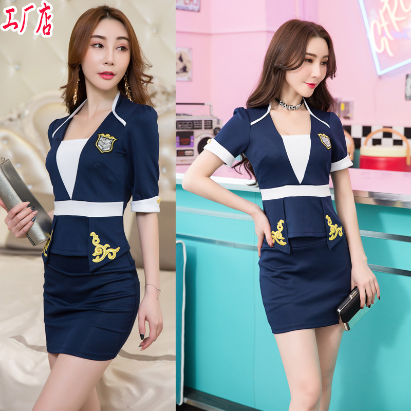 Hotel work clothes ktv uniform Princess sauna Lady sister bag dress ...