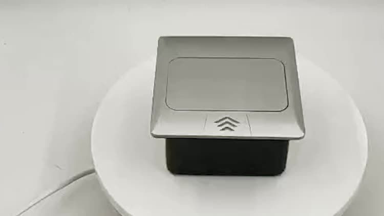 Stainless Steel Pop Up Floor Mounted Electrical Outlets And Usb Best Selling Square Pop Up