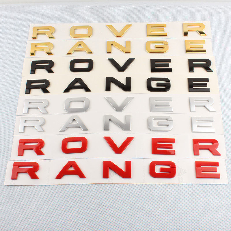 适用路虎车标 RANGE ROVER机盖字母标极光揽胜运动版前后英文标志-阿里巴巴
