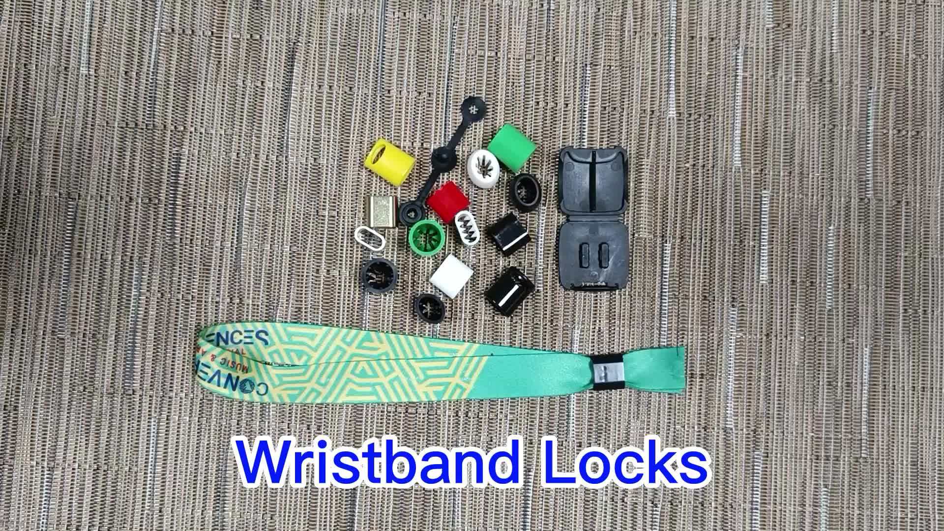 Fashionable One-way Sliding Self-locking Woven Fabric Wristband Clip ...