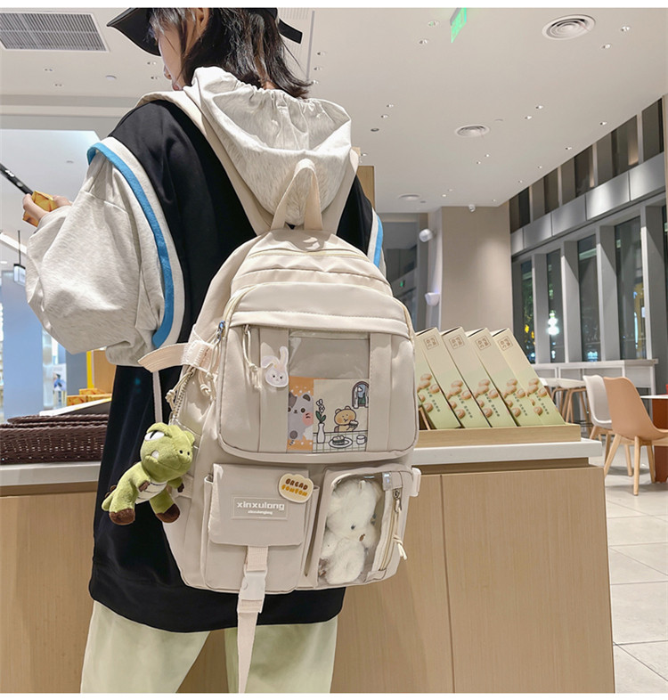 Schoolbag Female College Students Simple Ins Japanese Harajuku Style ...
