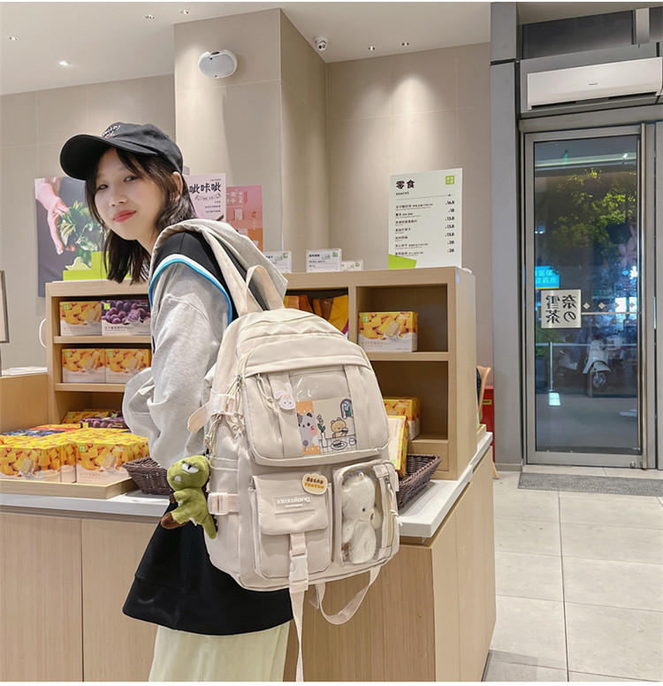 Schoolbag Female College Students Simple Ins Japanese Harajuku Style ...