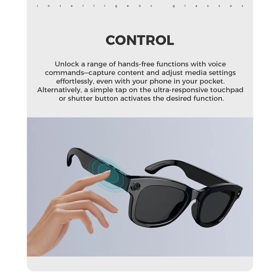 New AI Smart Glasses Camera HD 1080P Polarized Sunglasses Mi：科技与时尚的完美碰撞 ...