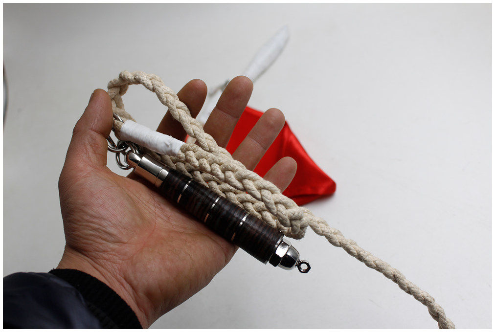 [USD 27.50] Initial Martial Arts 9 Knots Soft Martial Arts Whip Cowhide ...