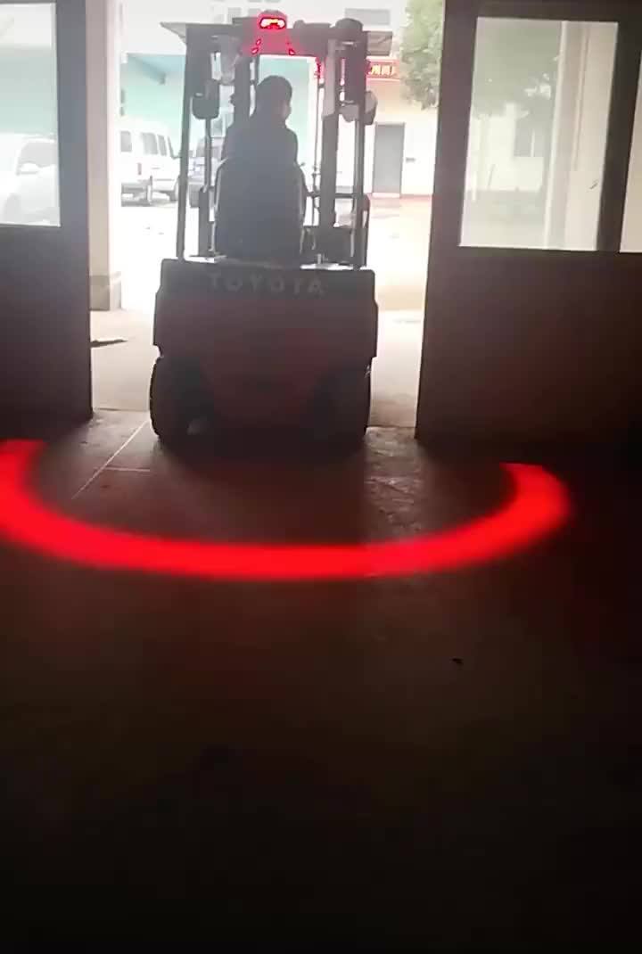 Forklift Safety Red Zone Arc Beam Spot Lamps Danger Area Blue Warning ...