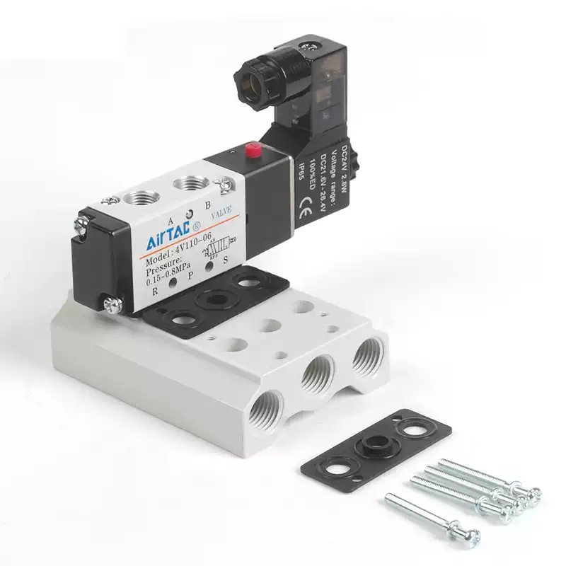 亚德客4V电磁阀底座汇流板阀岛4V100M 200M-3 4 5 6 7 8 9 10 F