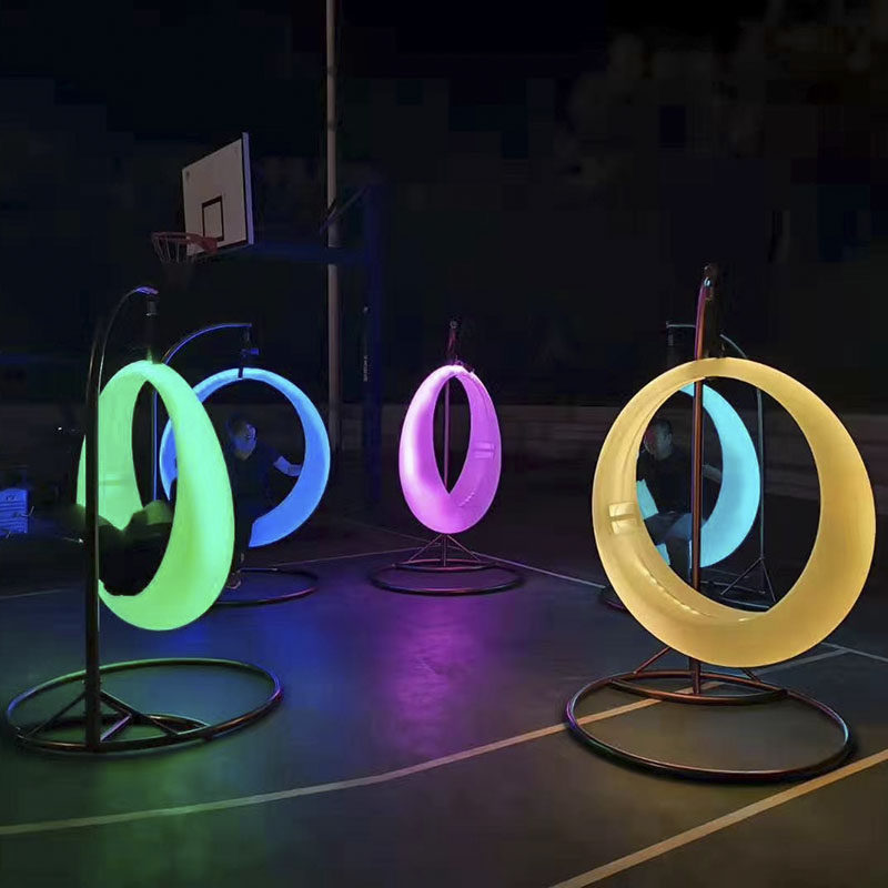 [USD 204.29] Led Illuminated Swing Courtyard Decoration Moon Outdoor ...